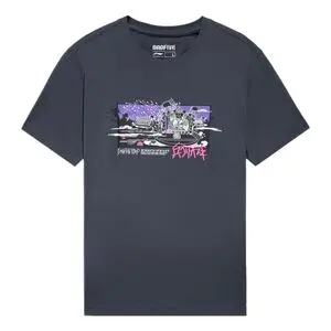 LI-NING Badfive Graphic Loose Fit T-shirt 'dark Grey - Dark Grey/multi-color