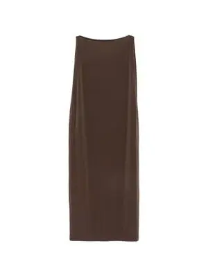Issey Miyake Sleeveless Boat-neck Dress