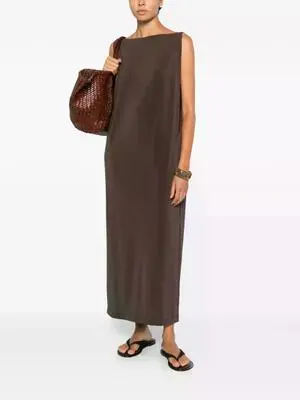 Issey Miyake Sleeveless Boat-neck Dress