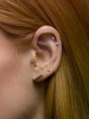 DINNY HALL My World T-bar Stud Earrings