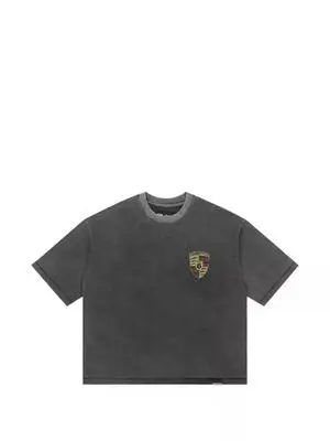 GODSPEED New York Insignias Logo-print Washed T-shirt - Grey