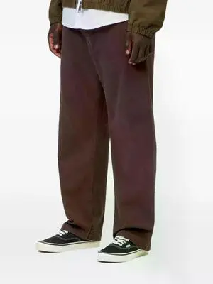Carhartt Work In Progress Floyde Logo-patch Drawstring Trousers - Brown