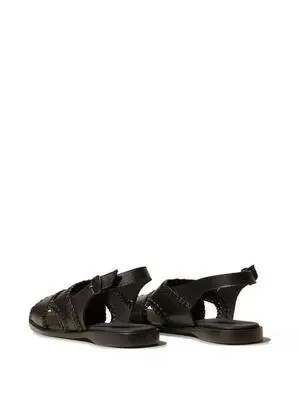 Hereu Braided Seam Slingback Sandals