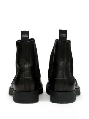 MAISON MARGIELA Biker Leather Chelsea Boots