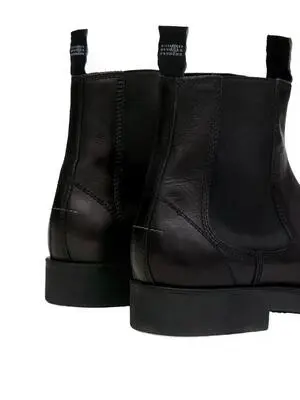 MAISON MARGIELA Biker Leather Chelsea Boots