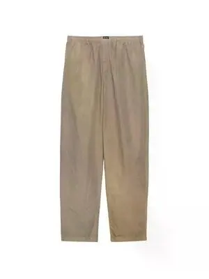 Prada Wide-leg Linen-blend Pants With Elasticated Waistband