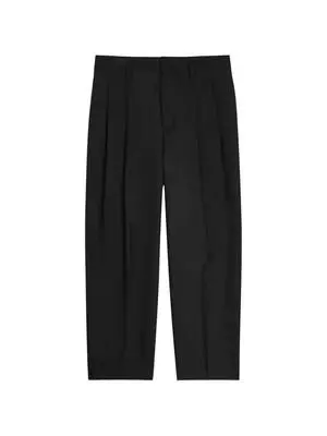 JIL SANDER Pleated Pressed-crease Trousers - Black
