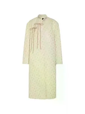 Simone Rocha Embellished Floral Print Coat - Neutrals