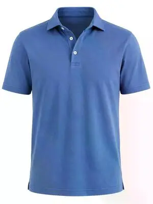 Fedeli Jersey Polo Shirt - Blue