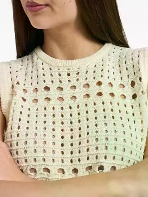 Liu Jo Perforated Sleeveless Sweater