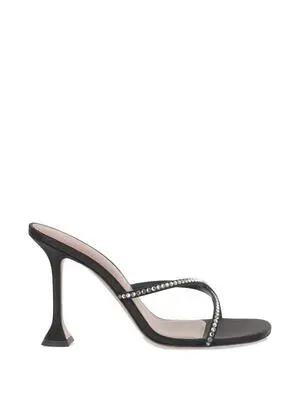 Amina Muaddi Sally Crystal-embellished Heeled Sandals