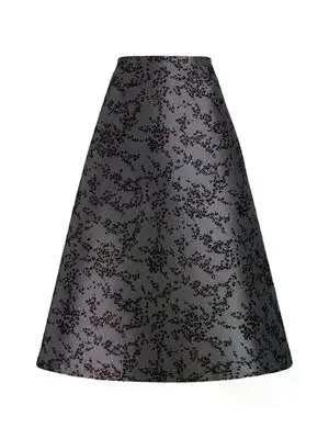 Alberta Ferretti A-line Midi Skirt - Grey