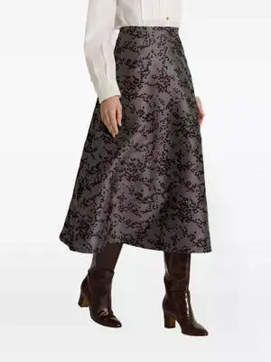 Alberta Ferretti A-line Midi Skirt