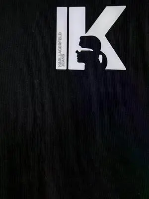 Karl Lagerfeld Logo-print Cropped Hoodie