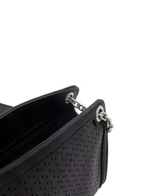 Armani Exchange Perforated Logo Plaque Crossbody Bag