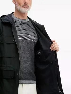 Armani Exchange Hooded Multi-pocket Jacket