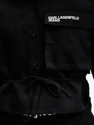 Karl Lagerfeld Logo Drawstring Shirt