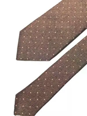 Corneliani Polka-dot Silk Neck Tie