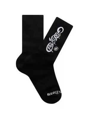 GODSPEED Logo Intarsia Socks - Black
