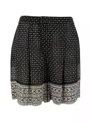 Ermanno Scervino Bandana-print Crystal-embellished Shorts