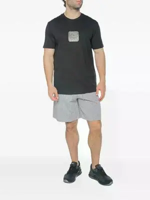 Armani Exchange Monogram Print Drawstring Waist Shorts