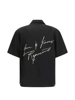 REPRESENT Love And Kisses Short-sleeve Shirt - Black