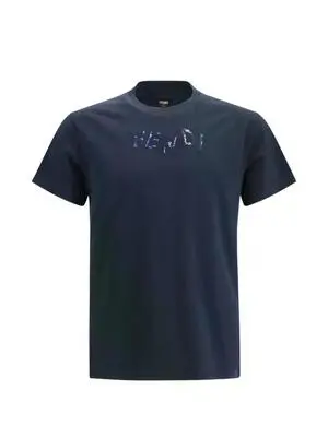Fendi Embroidered T-shirt - Blue