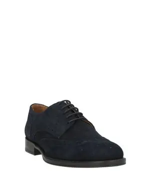 TESTONI Midnight Calfskin Lace-up Derby Shoes