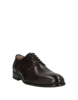 TESTONI Dark Leather Derby Shoes