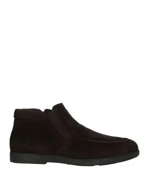 TESTONI Ankle Boots In Dark Calfskin Suede
