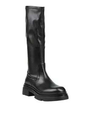 EMANUÉLLE VEE Emanuéllé Vee Leather Block Heel Boots