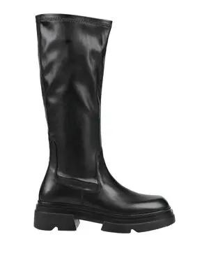 EMANUÉLLE VEE Emanuéllé Vee Leather Block Heel Boots