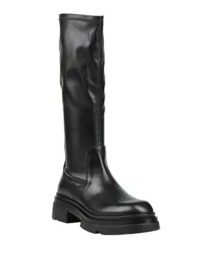 EMANUÉLLE VEE Emanuéllé Vee Leather Block Heel Boots