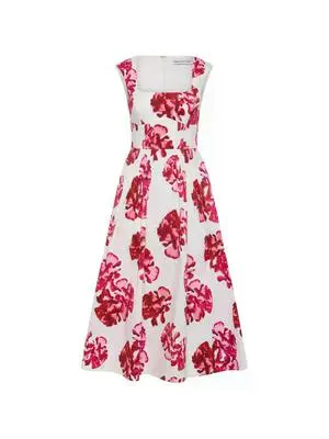 Rebecca Vallance Damask Rose Midi Dress
