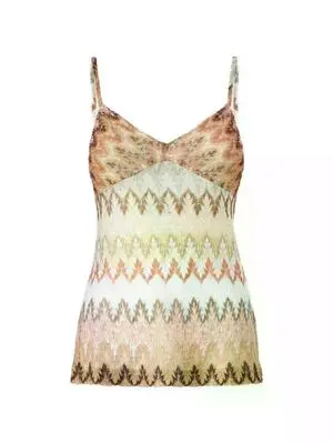 Missoni Zigzag-knit Tank Top - Neutrals