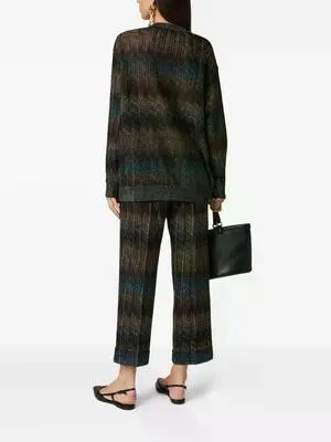 Missoni Zigzag Metallic Thread Cardigan