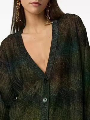 Missoni Zigzag Metallic Thread Cardigan