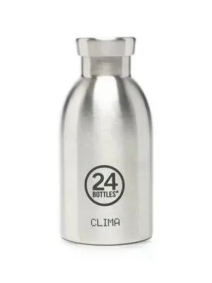 24BOTTLES Clima Logo-print Water Bottle 330 Ml - Silver