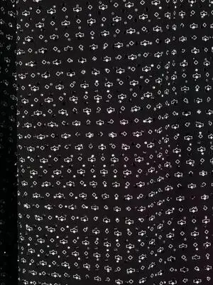 Ermanno Scervino Bandana-print Sequin-embellished Palazzo Pants