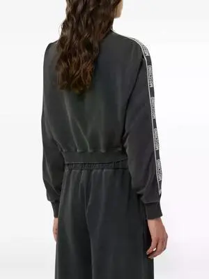 Moschino Quarter-zip Logo-tape Sweatshirt