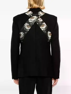 Alexander McQueen Floral-jacquard Panelled Jacket