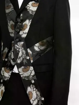 Alexander McQueen Floral-jacquard Panelled Jacket
