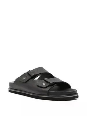 JOHN HARRISON Double-strap Leather Sandals