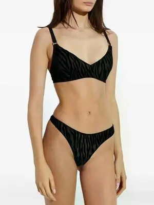 HEIST Flocked Mesh Bralette