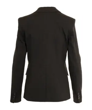 Pinko Single-breasted Tailored Blazer - Black