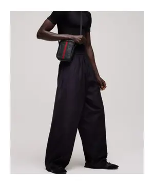 Gucci Cotton Acetate Faille Wide Leg Pants