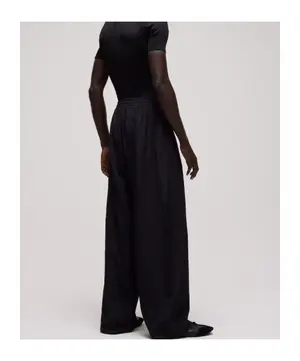 Gucci Cotton Acetate Faille Wide Leg Pants