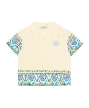 Etro Embroidered Floral-print Cotton Shirt
