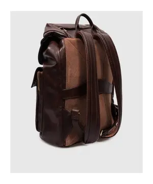 Brunello Cucinelli Logo Embossed Backpack