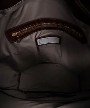Brunello Cucinelli Logo Embossed Backpack